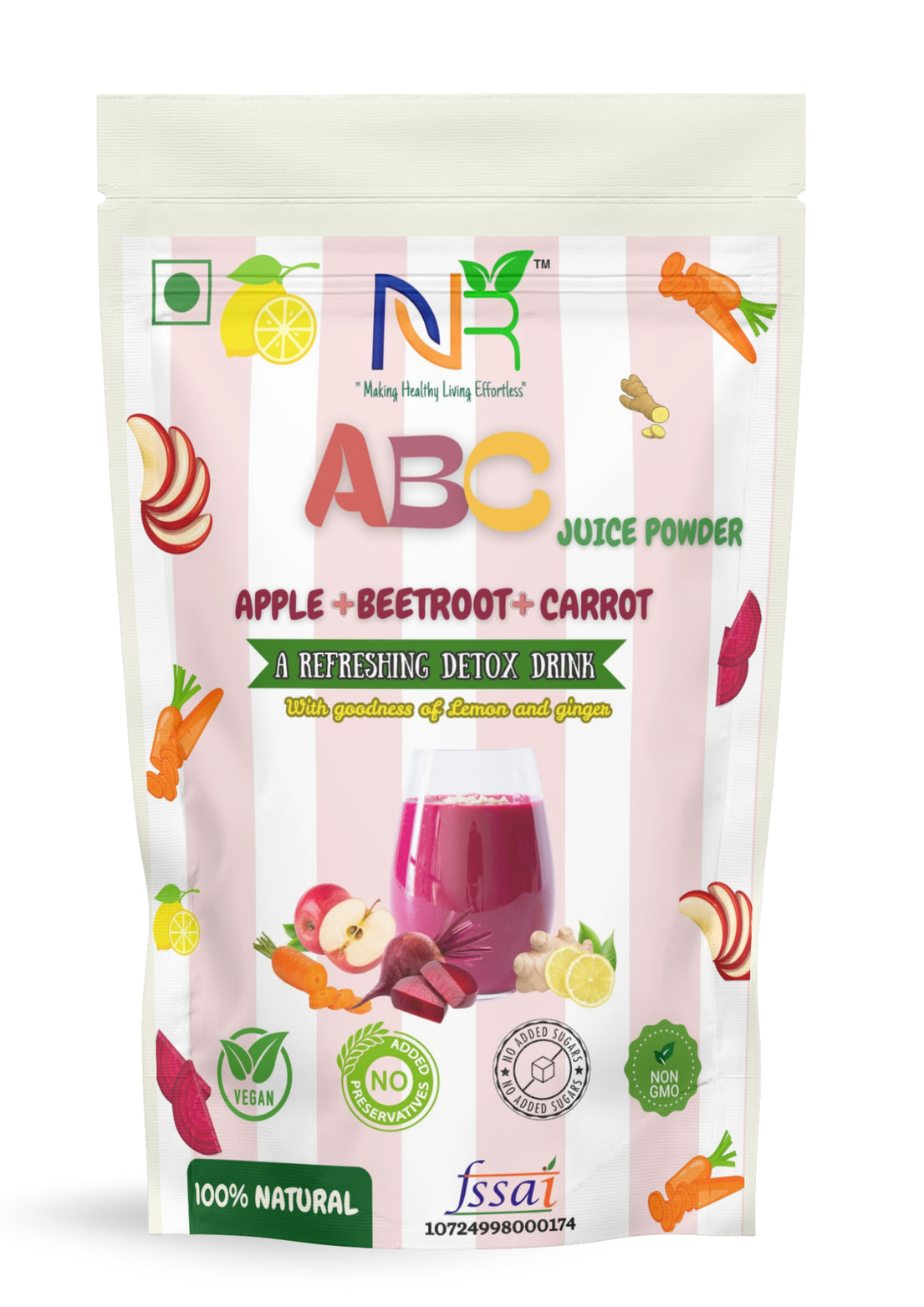 ABC Juice Powder (200.0 Gram), Apple Beetroot Carrot Detox Drink Mix w ...