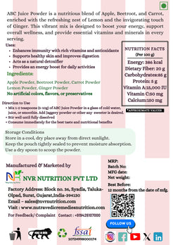 ABC Juice Powder (200.0 Gram), Apple Beetroot Carrot Detox Drink Mix w ...